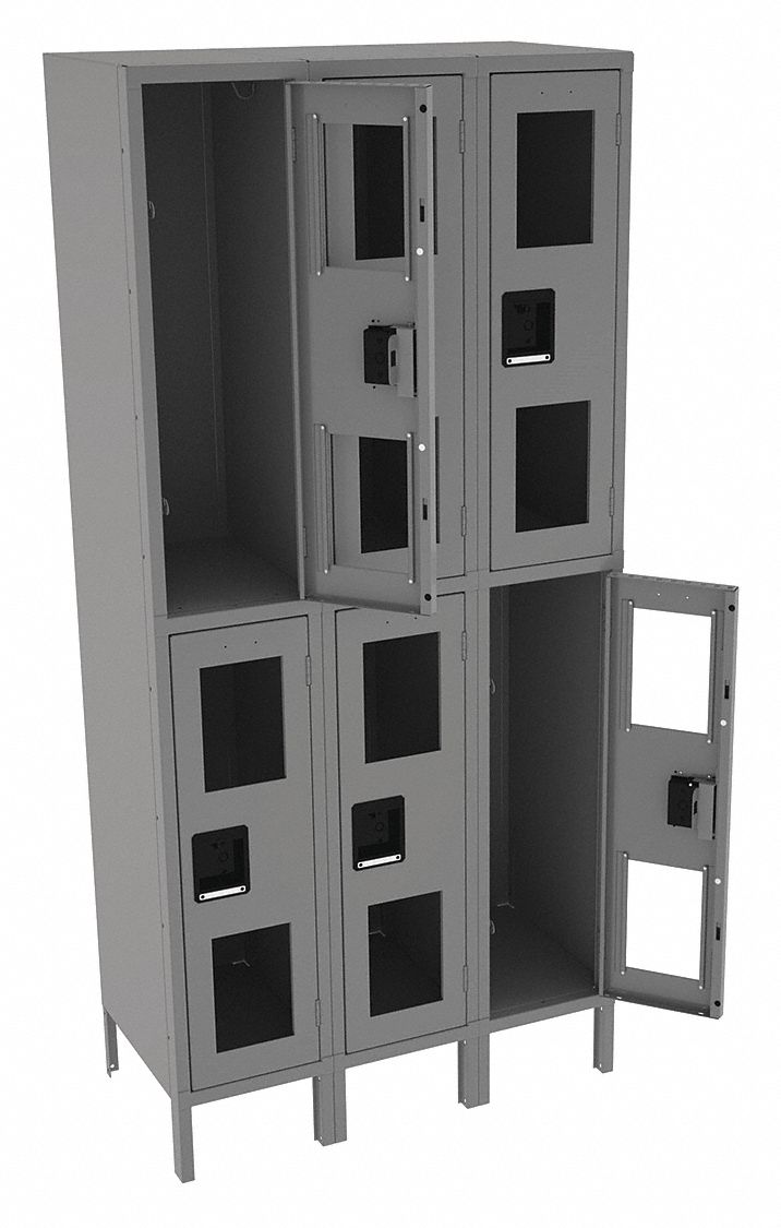 TENNSCO, 36 in x 18 in x 78 in, Clearview, Wardrobe Locker - 8DXK0|CDL ...