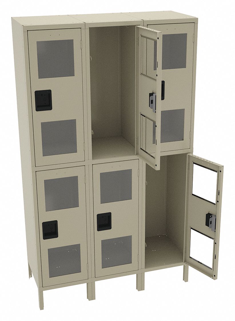 TENNSCO, 45 in x 18 in x 78 in, Clearview, Wardrobe Locker - 8DXK2|CDL ...