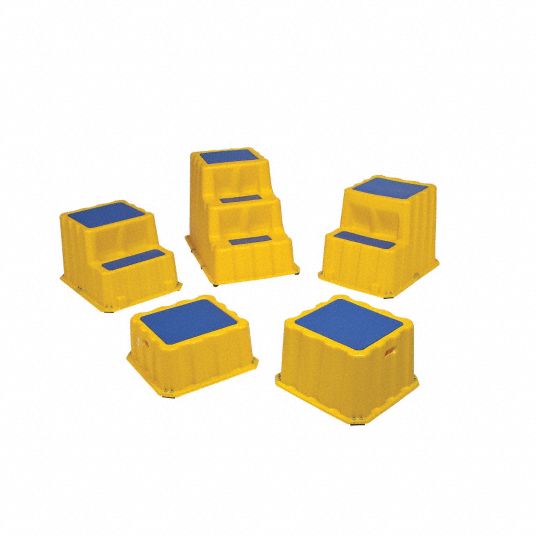Step Stand,Yellow,10" H - Grainger