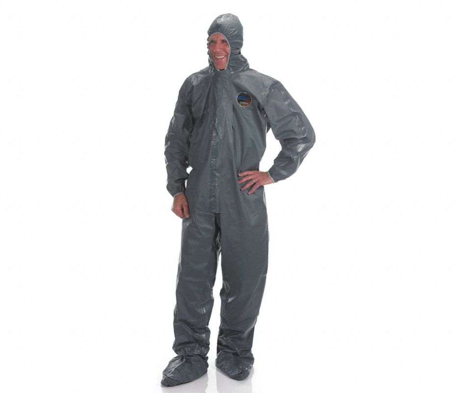 LAKELAND Overol Resistente a Químicos con Capucha Pyrolon® CRFR Talla ...