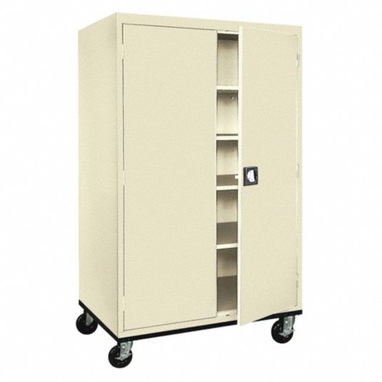 SANDUSKY, Casters, 46 in x 24 in x 78 in, Storage Cabinet - 8DYK6 ...