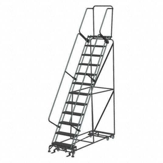 Rolling Ladder,Steel,120 In.H - Grainger
