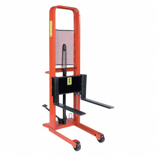 Hydraulic Stacker, 1000 lb Load Capacity - Grainger