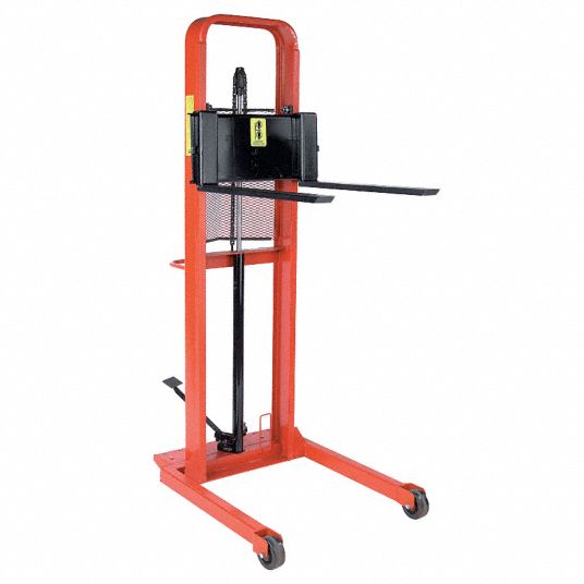 Straddle Stacker, 1000 lb Load Capacity - Grainger