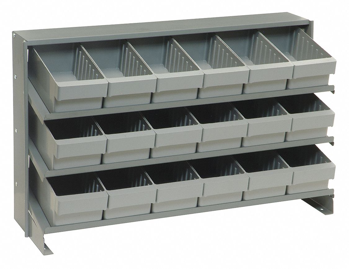 QUANTUM STORAGE SYSTEMS, 36 in x 12 in x 21 in, 1 Sided, Bench Pick ...