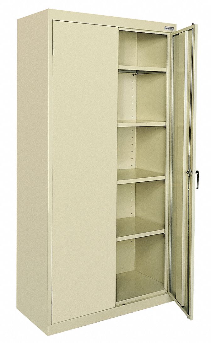 SANDUSKY Storage Cabinet: 36 in x 24 in x 72 in, Swing Handle & Keyed ...
