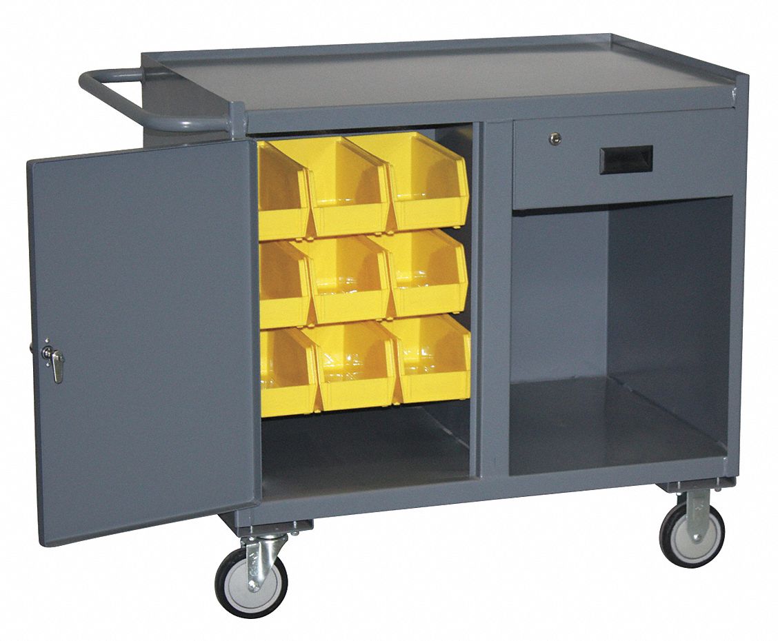 JAMCO, 42 in x 27 in, Steel, Mobile Cabinet Workbench - 8EEJ9 ...