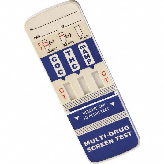 3-Panel Drug Test Card, Detects Drugs and Metabolites; PK25 - Grainger