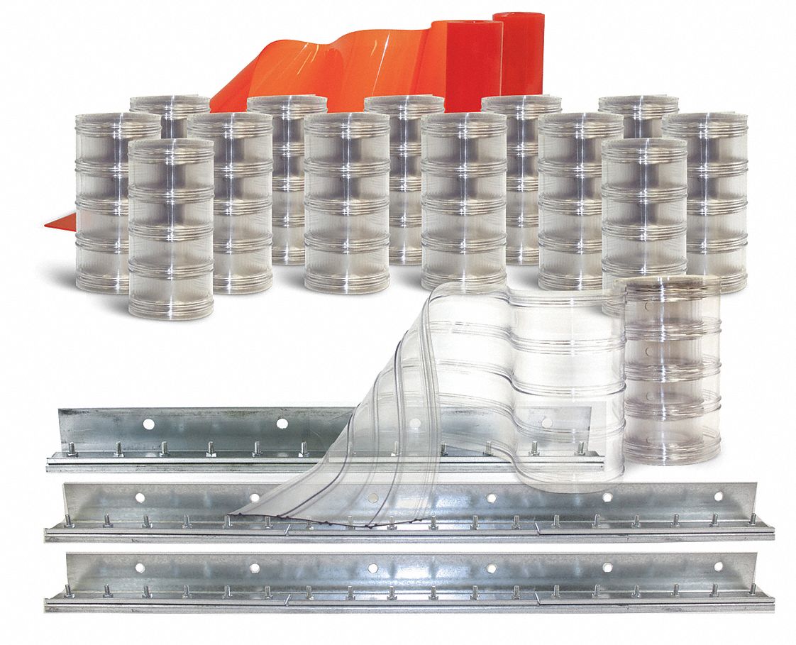 For 6 ft Opening Wd, For 7 ft Opening Ht, Vinyl Strip Door - 8EG76 ...