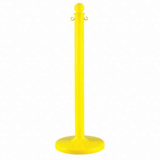 40 in Overall Ht, Yellow, Medium Duty Stanchion - 8EGU2|96402-6 - Grainger