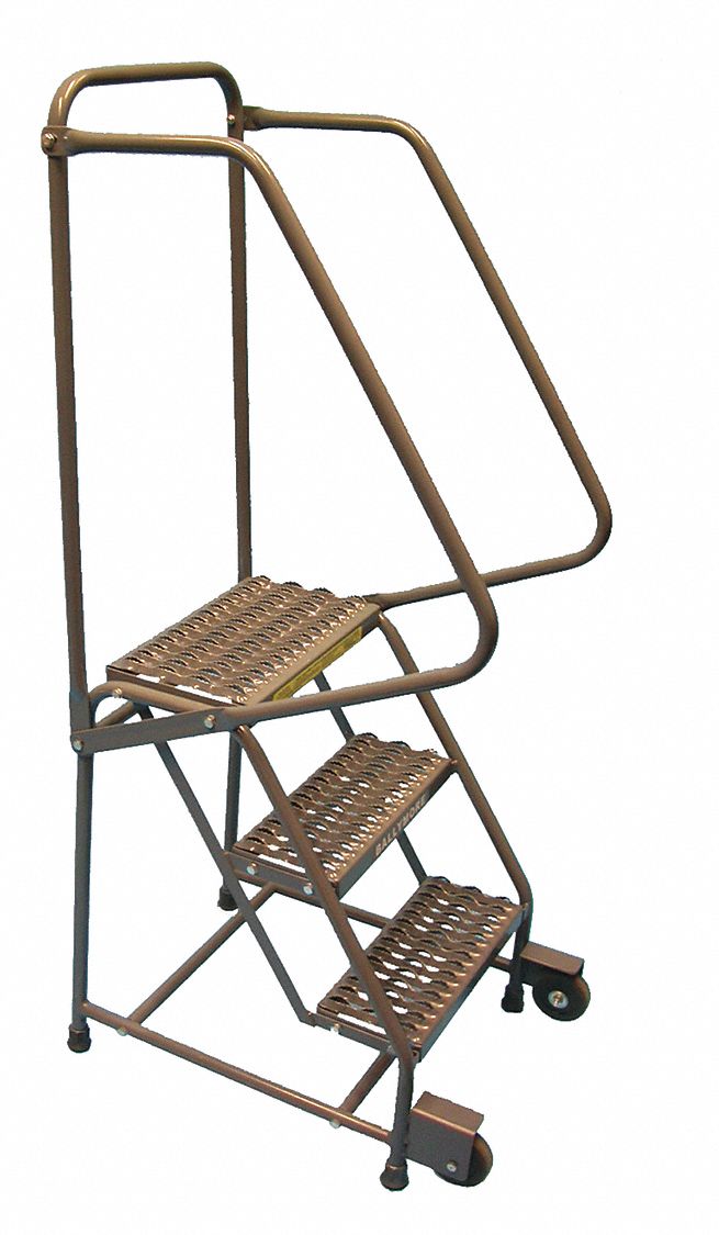 BALLYMORE, 3.2 ft Platform Ht, Unassembled, Rolling Ladder - 8ENL1 ...