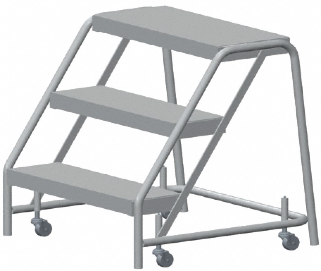 Rolling Ladder,Aluminum,28-1/2 In.H - Grainger