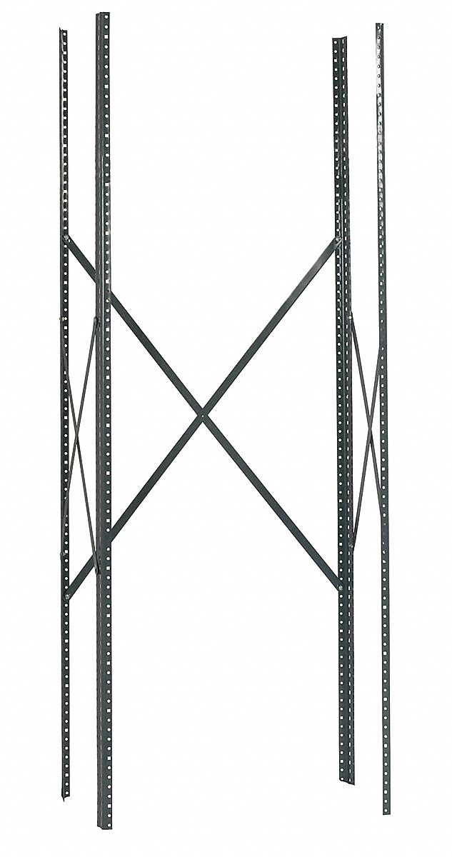 EDSAL, 75 in Overall Ht, Steel, Shelving Post - 8ERP0|6500-PK - Grainger