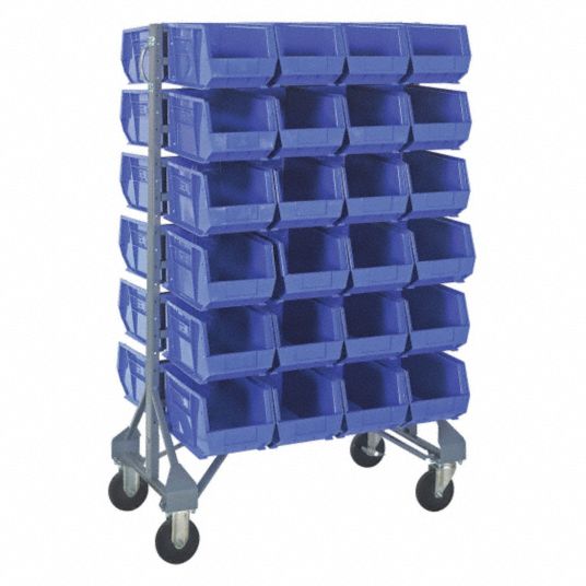 QUANTUM STORAGE SYSTEMS, 20 in x 36 in x 53 in, 48 Bins, Mobile Bin ...