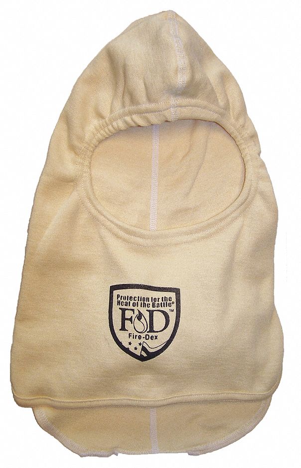 Notched Shoulder, Fire Hood, P84®Kevlar®/Lenzing FR®, 13" Length, Gold - Grainger