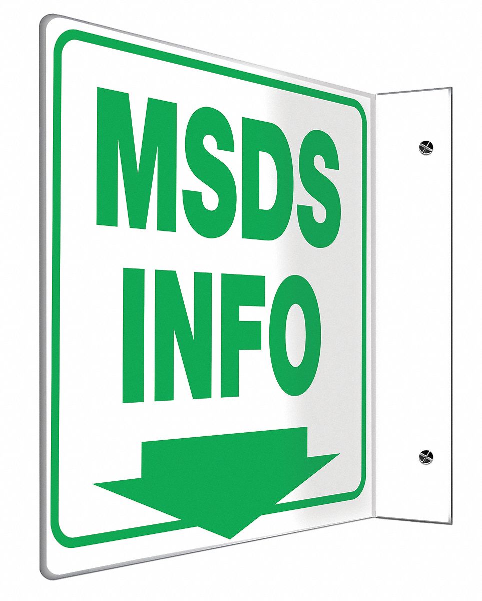 Plastic, Mounting Holes Sign Mounting, L-Shape Projection Sign - 8EY87 ...