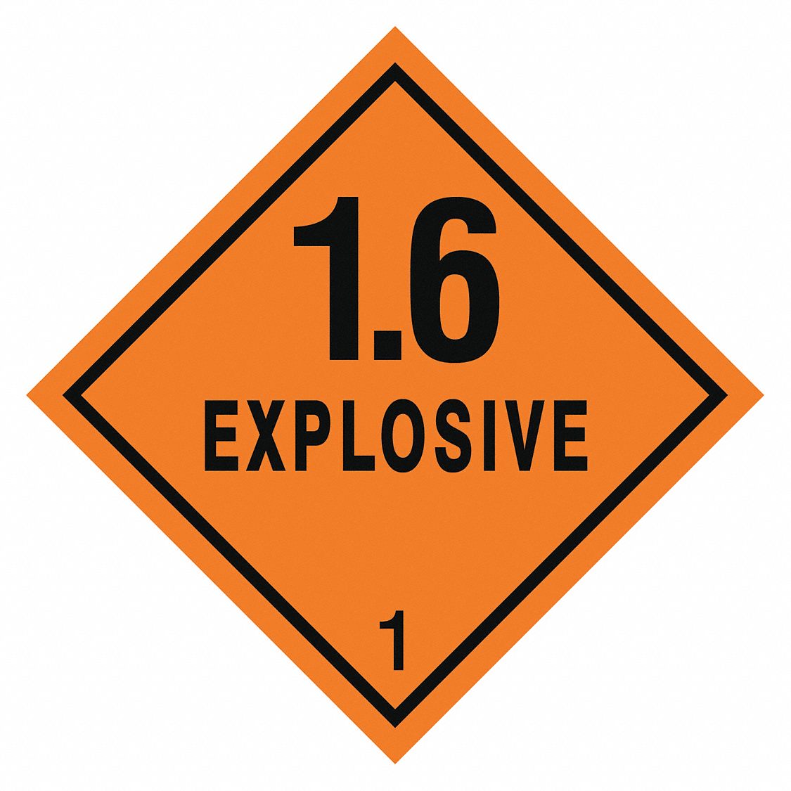 Explosive, 4 in x 4 in, DOT Container Label - 8EYG1|8EYG1 - Grainger