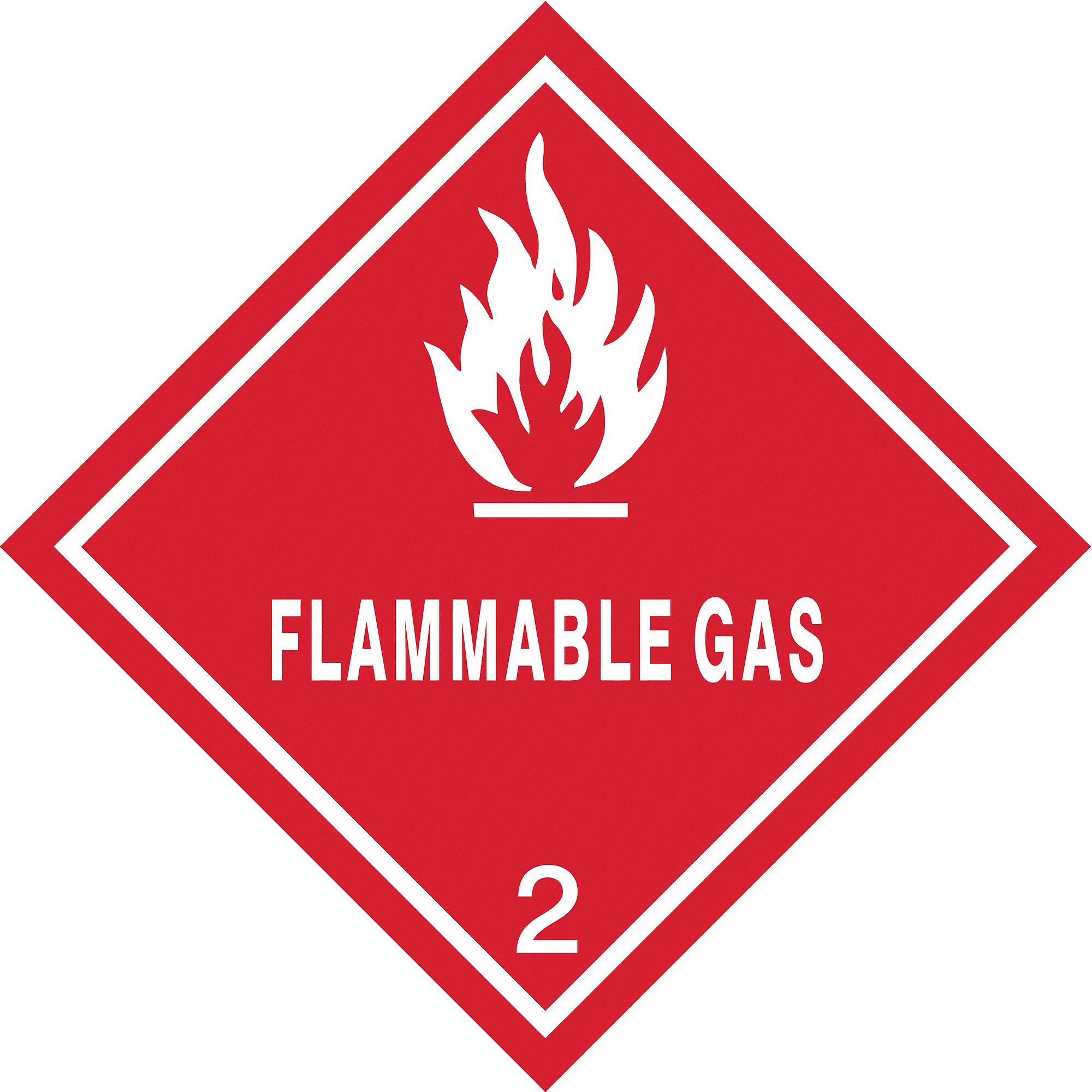 Flammable Gas 4 In Label Wd DOT Container Label 8EYG2 8EYG2 Grainger