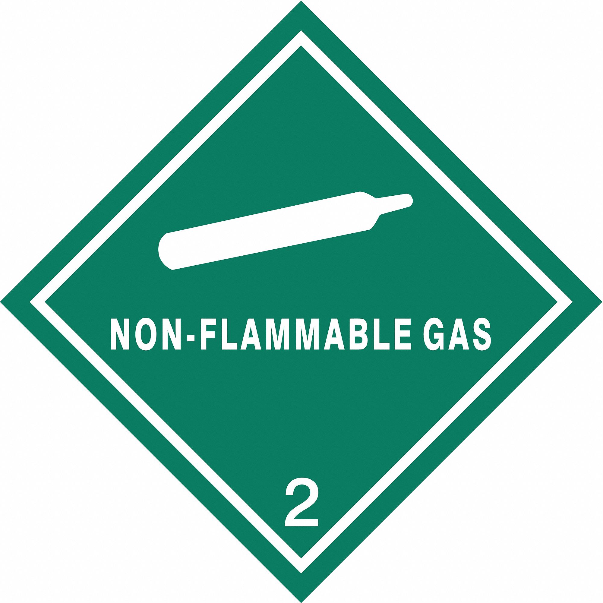 Non-Flammable Gas, 4 in x 4 in, DOT Container Label - 8EYG7|8EYG7 ...