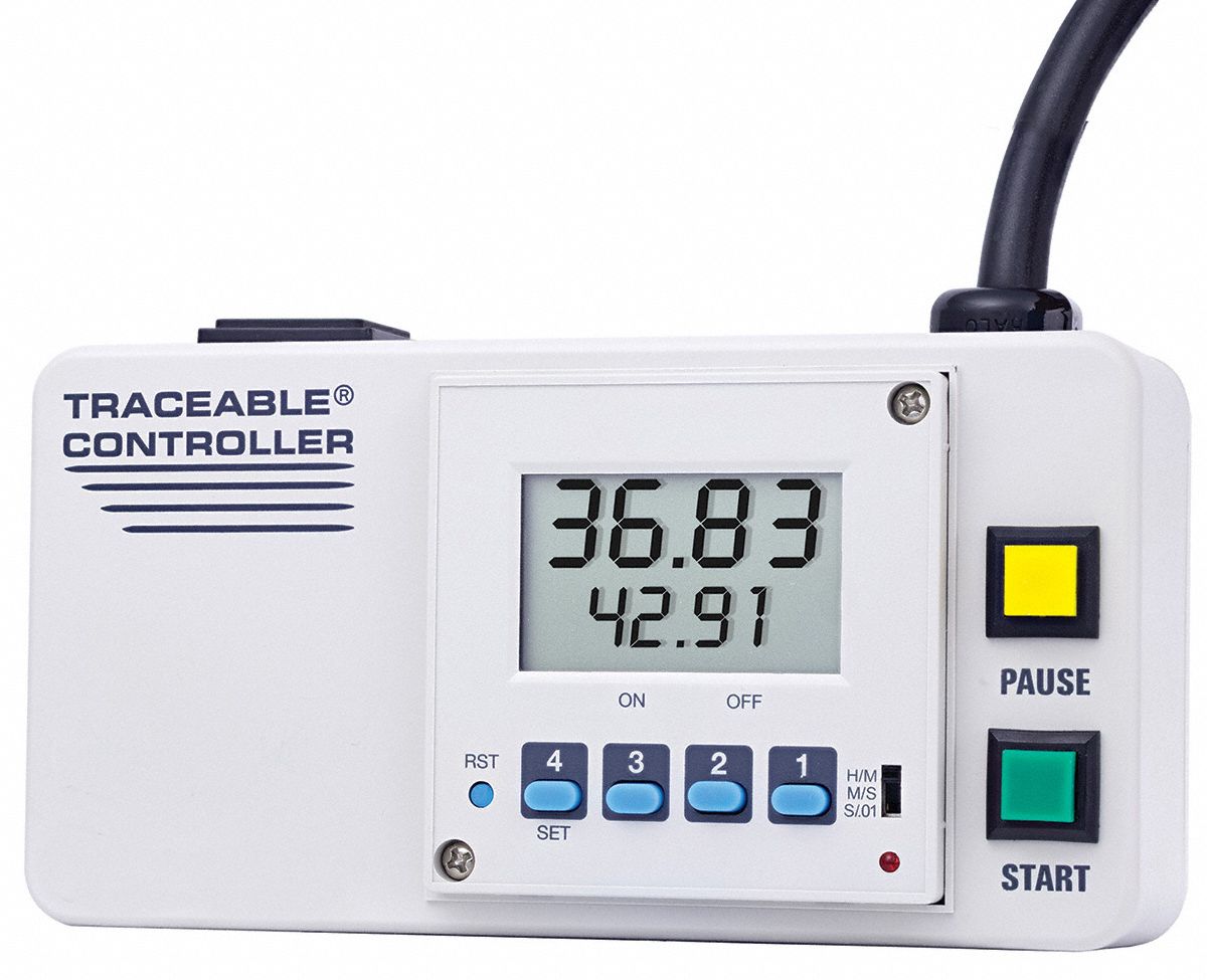 TRACEABLE, 3 1/4 in x 2 3/4 in x 6 in, 3 1/4 in Overall Dp, Digital ...