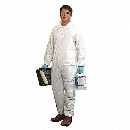 Collared Disposable Coveralls - Grainger