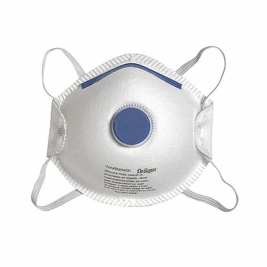 Disposable Particulate Respirator, M/L, PK 10 - Grainger