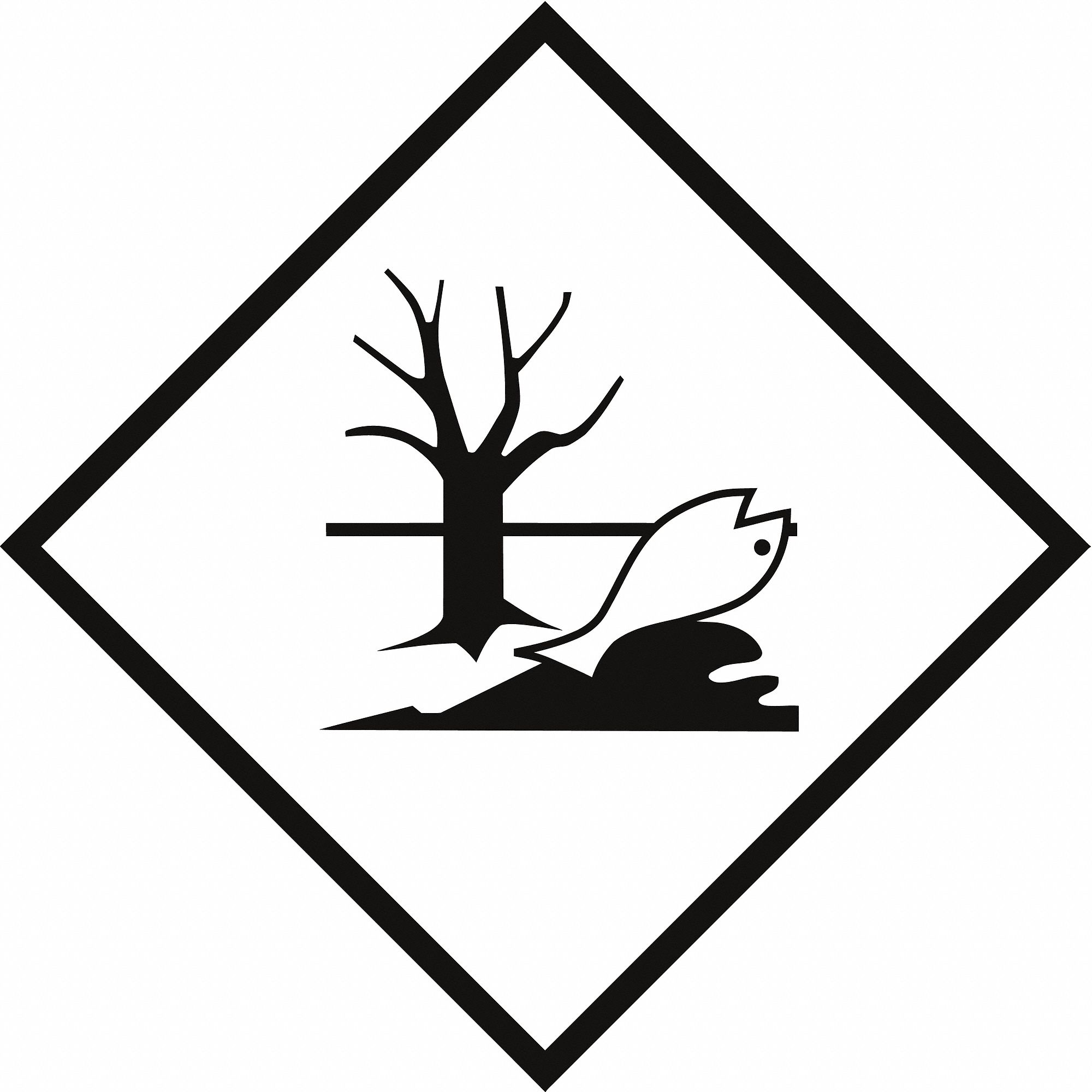 Marine Pollutant, 4 in Label Wd, DOT Handling Label - 8FFJ2|8FFJ2 ...