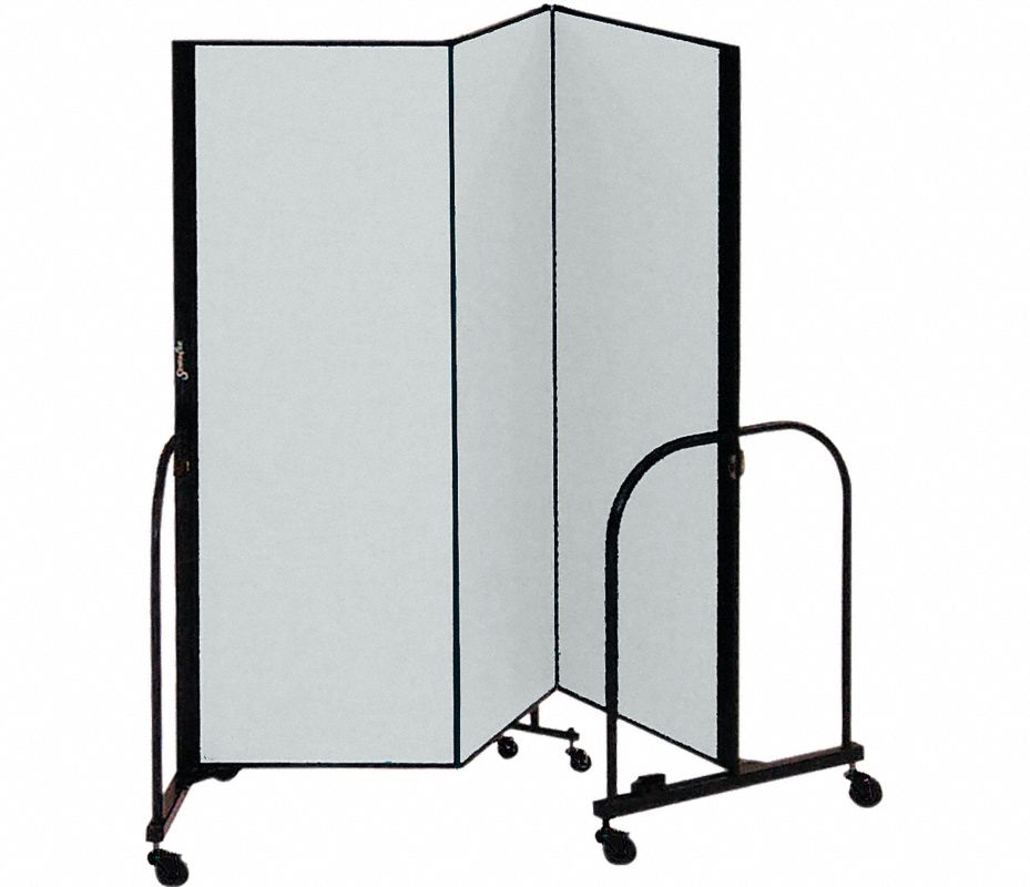 SCREENFLEX Divisor de Cuartos Portátil,3 Paneles - 8F576 | CFSL503-DG ...