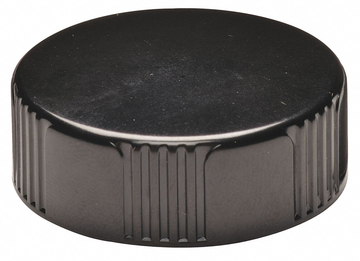 20 mm Dia, Black, Cap - 8FNK0|75205G-20400 - Grainger