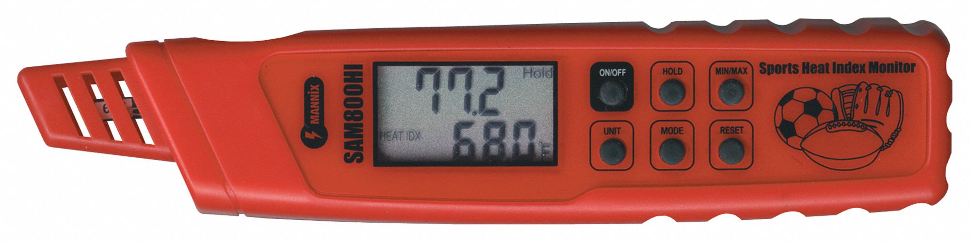 General Digital Pckt Heat Index Monitor 0 100pct 8glu1 Sam800hi