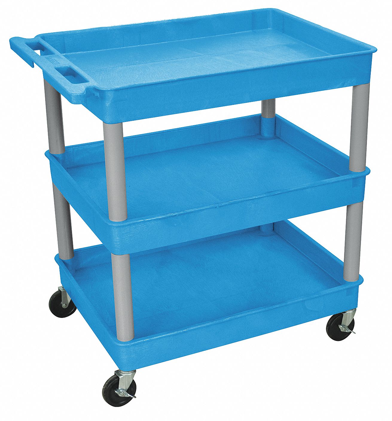 Utility Cart, 400 lb Load Capacity, Number of Shelves 3, 32 in x 24 in ...