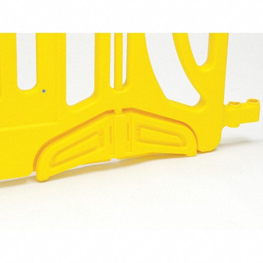 Crowd Control Barricade,96" L,Yellow - Grainger