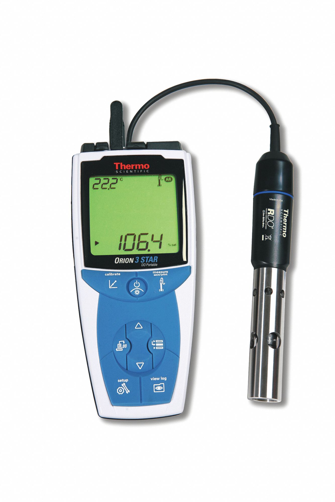 Orion 3-Star RDO Portable Meter, -2 to 19.999 pH Range - Grainger