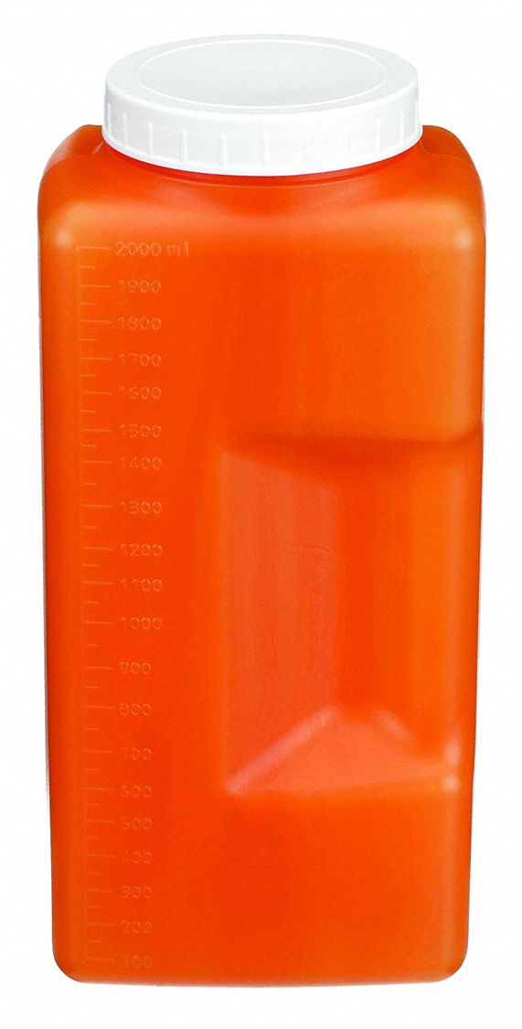 HDPE, 67.6 fl oz Capacity - oz, Graduated Bottle - 8MTW9|201315-2000A ...