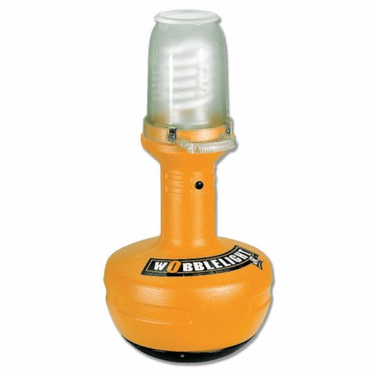 WOBBLE LIGHT, Fluorescent, 5,000 lm Max Brightness, Temporary Job Site ...