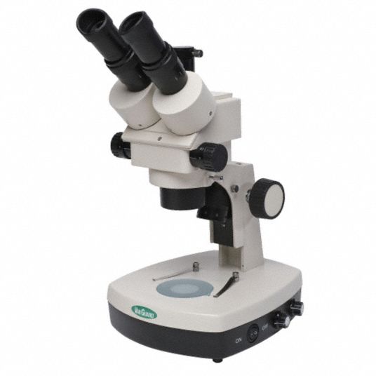 Microscope, Trinocular, 7X to 45X Optical Magnification, Light Source ...