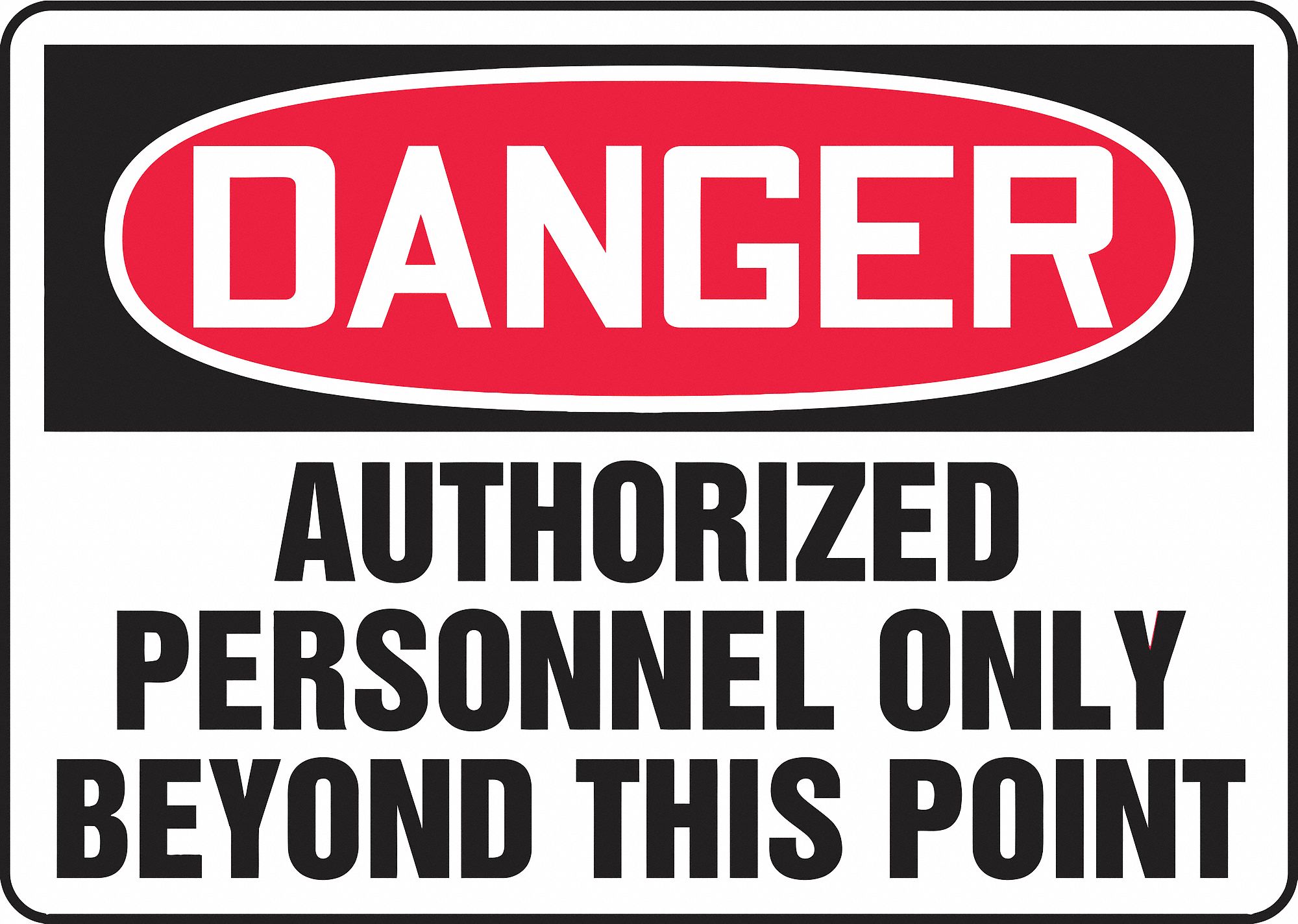 Plastic, Danger Sign, Danger, 10 in Width, 7 in Height, English - Grainger