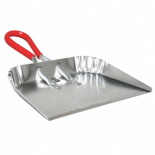 Jumbo Dust Pan,Silver,Aluminum - Grainger