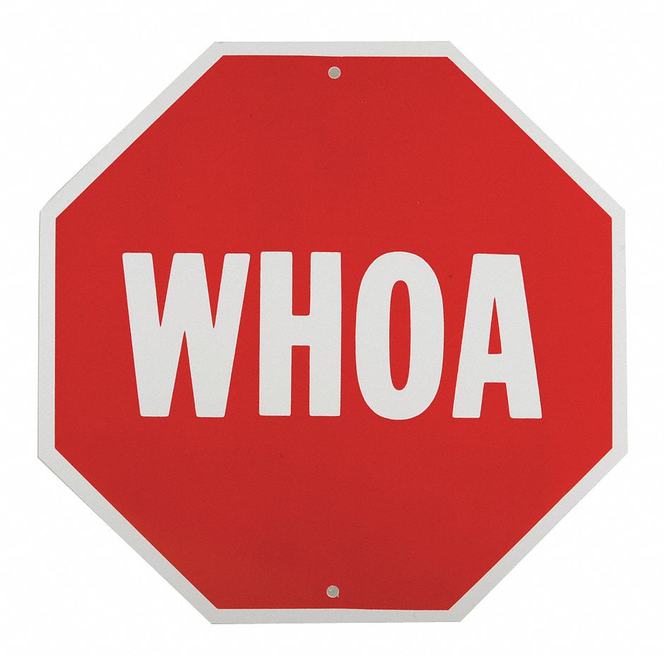 Plastic, Traffic Sign - 8N057|V25 - Grainger