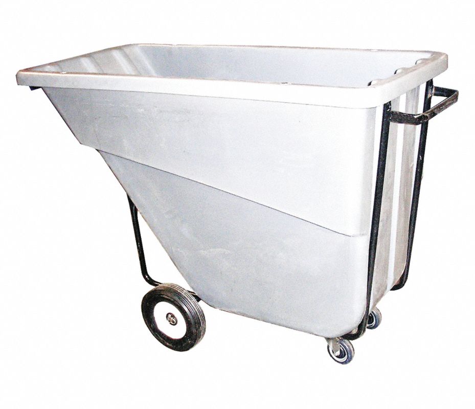 GRAINGER APPROVED Contenedor de Volteo,Blanco,1000 lb. - Contenedores ...