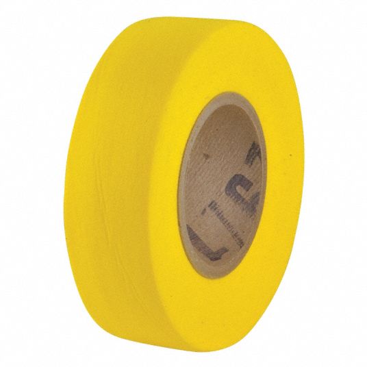 Yellow, No Legend, Flagging Tape - 8N815|BDY-200 - Grainger