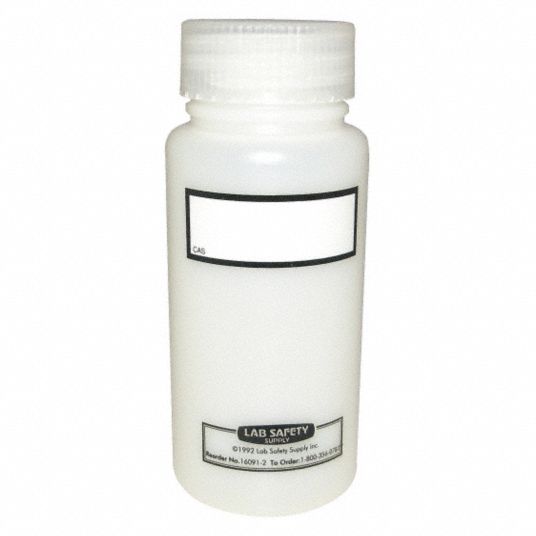 Wide Mouth Round Environmental Sampling Bottle, Plastic, 250mL, Clear ...