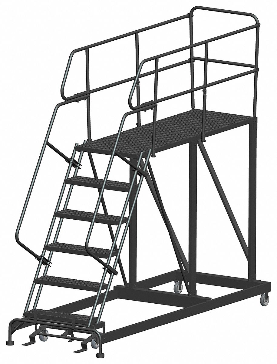 BALLYMORE, 5 ft Platform Ht - Max, 36 in x 72 in, Mobile Work Platform ...
