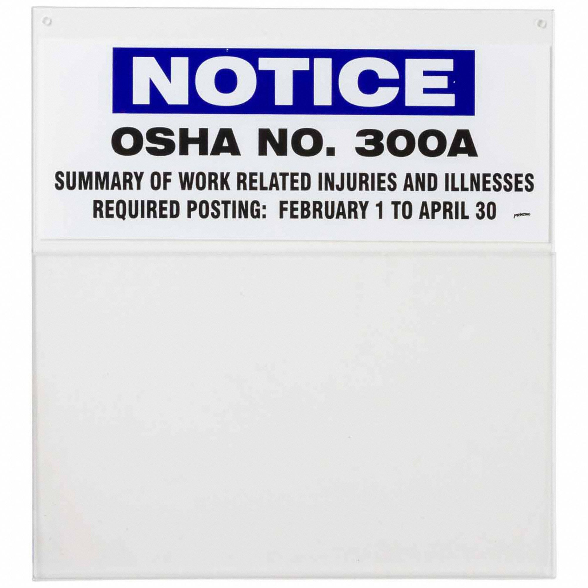 Posting Board, 15 1/4 in Overall Ht, Right to Know Board - 8NEF9|OR3000 ...