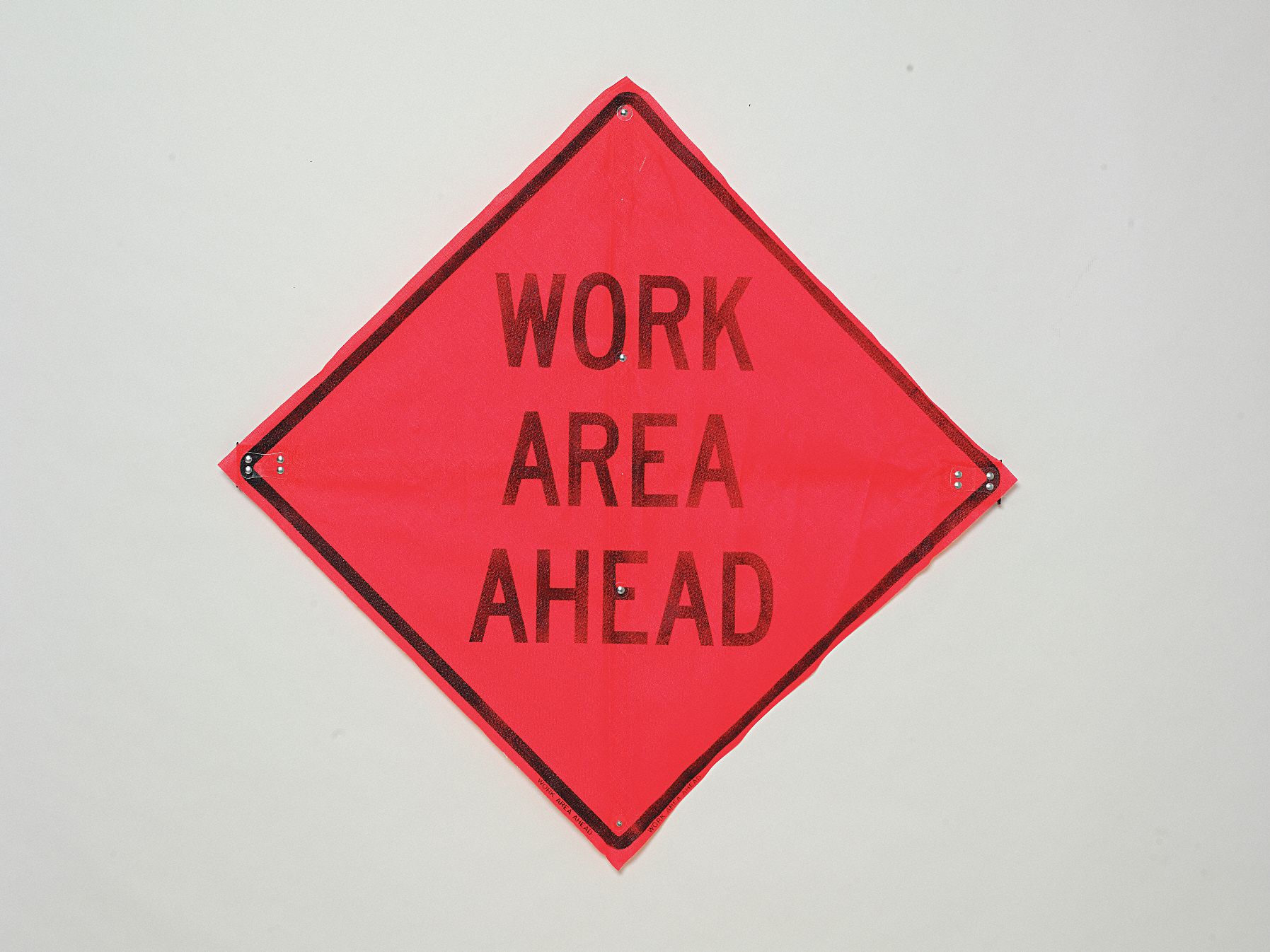 36 in x 36 in Nominal Sign Size, Polyester, PVC, Road Construction Sign ...