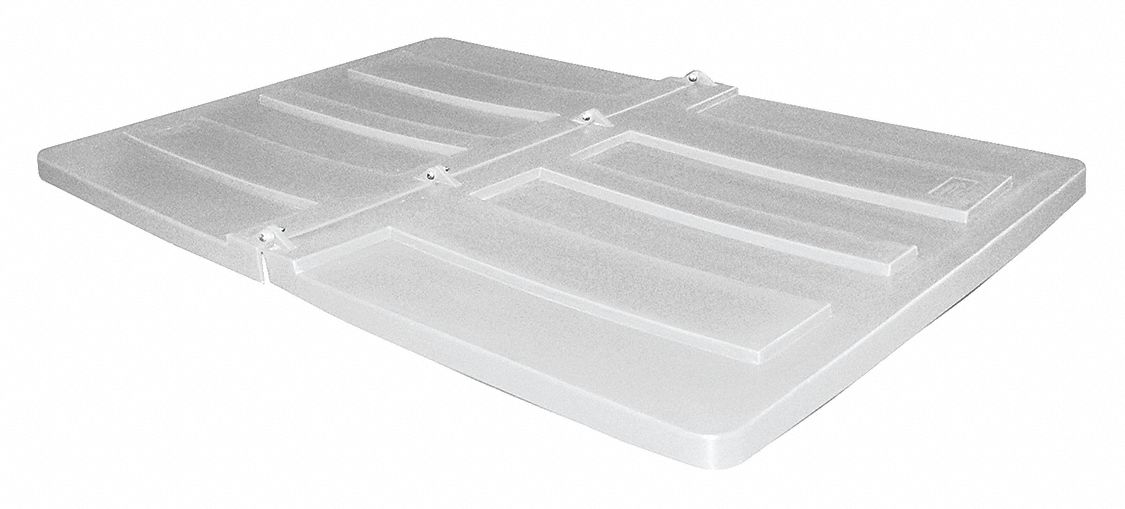 59.2 cu ft Fits Truck Size (Cu.-Ft.), MDPE, Hinged Lid for Tilt & Cube ...