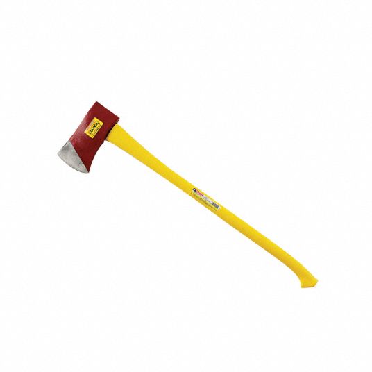 Flat Head Axe, Fiberglass Handle Material, 36 in, Head Weight 6 lb ...