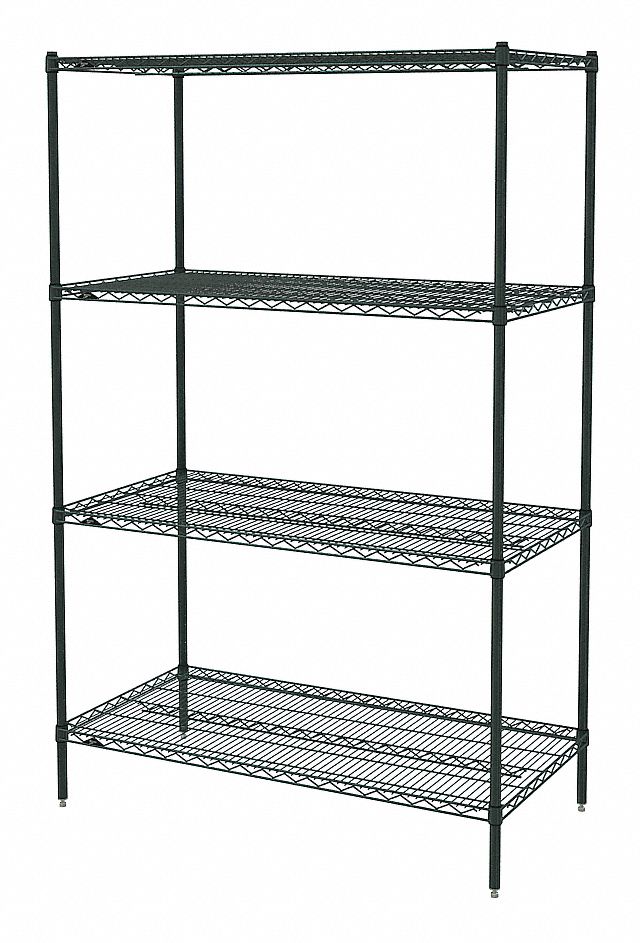 METRO, Starter, 72 in x 24 in, Wire Shelving Unit - 8XYY1|4/2472NDSG 4 ...