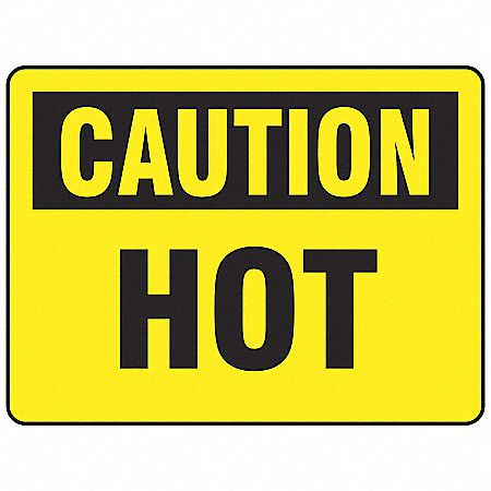 10 in x 14 in Nominal Sign Size, Caution Sign - 8RF32|24329 - Grainger
