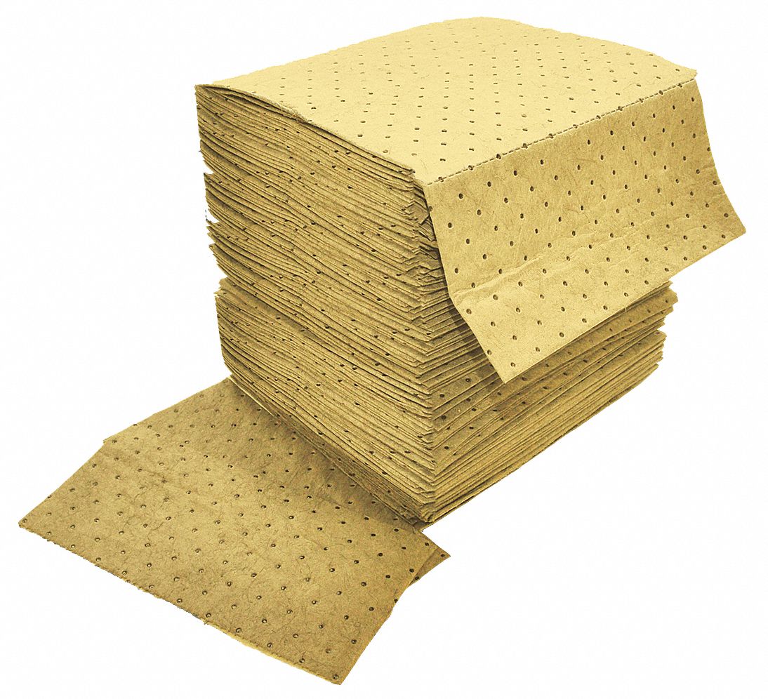 Polypropylene, 100, Sorbent Pad - 8PDR7|23727Y - Grainger